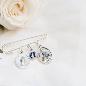 Wedding Gift for Groom, Patron Saint Lapel Pin for Wedding Day, Choose ...