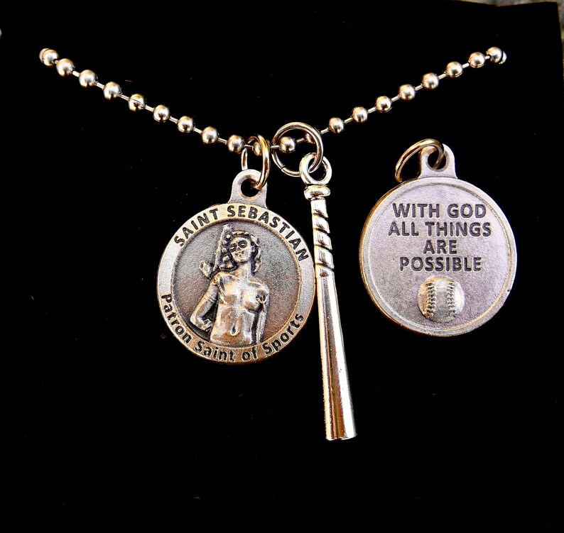 Saint Sebastian BASEBALL Patron Saint Catholic Boys - Etsy