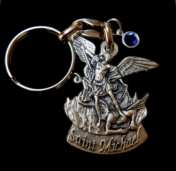 St Michael Keychain Police Officer Gift Police Keychain | Etsy