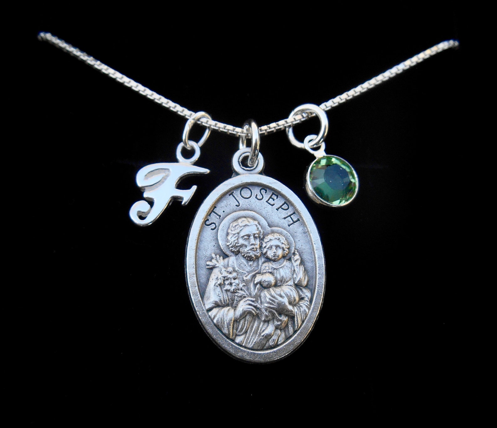 SAINT JOSEPH Necklace/st. Joseph Necklace/catholic Necklace/catholic ...