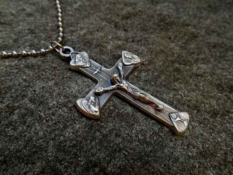 2.0 Inch 4 Way Crucifix Catholic Mens/boys Cross Men Cross - Etsy
