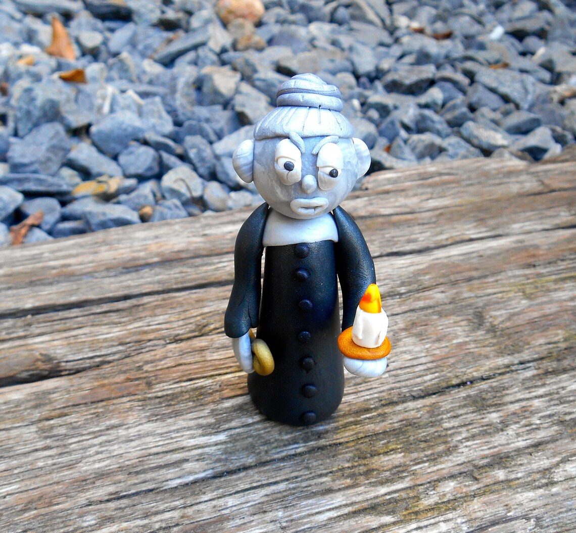 Halloween Creepy Housekeeper Butler Polymer Zombie | Etsy