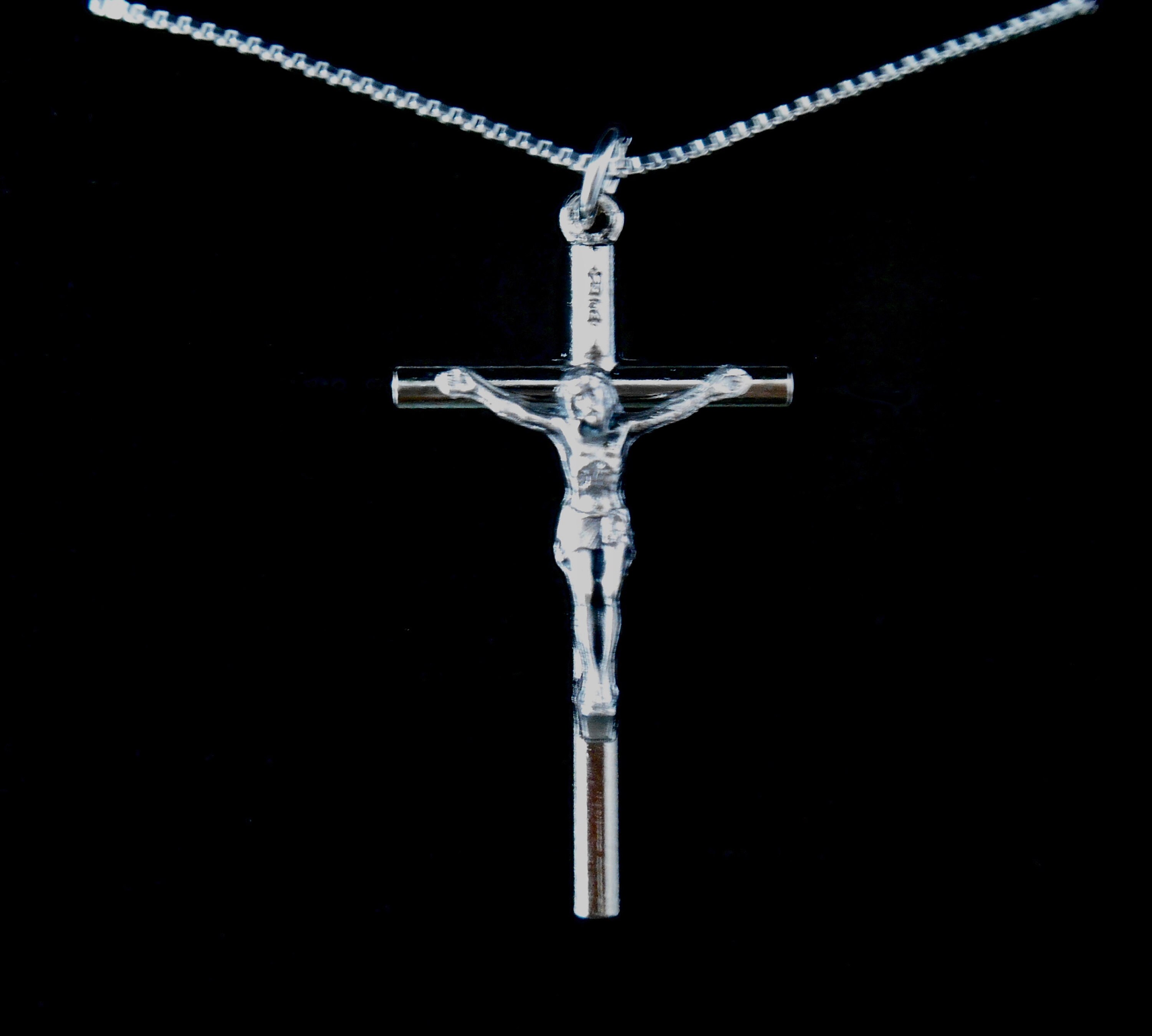 Crucifix 1.5 Inch Personalized Large 1.5 Inch Cross | Etsy