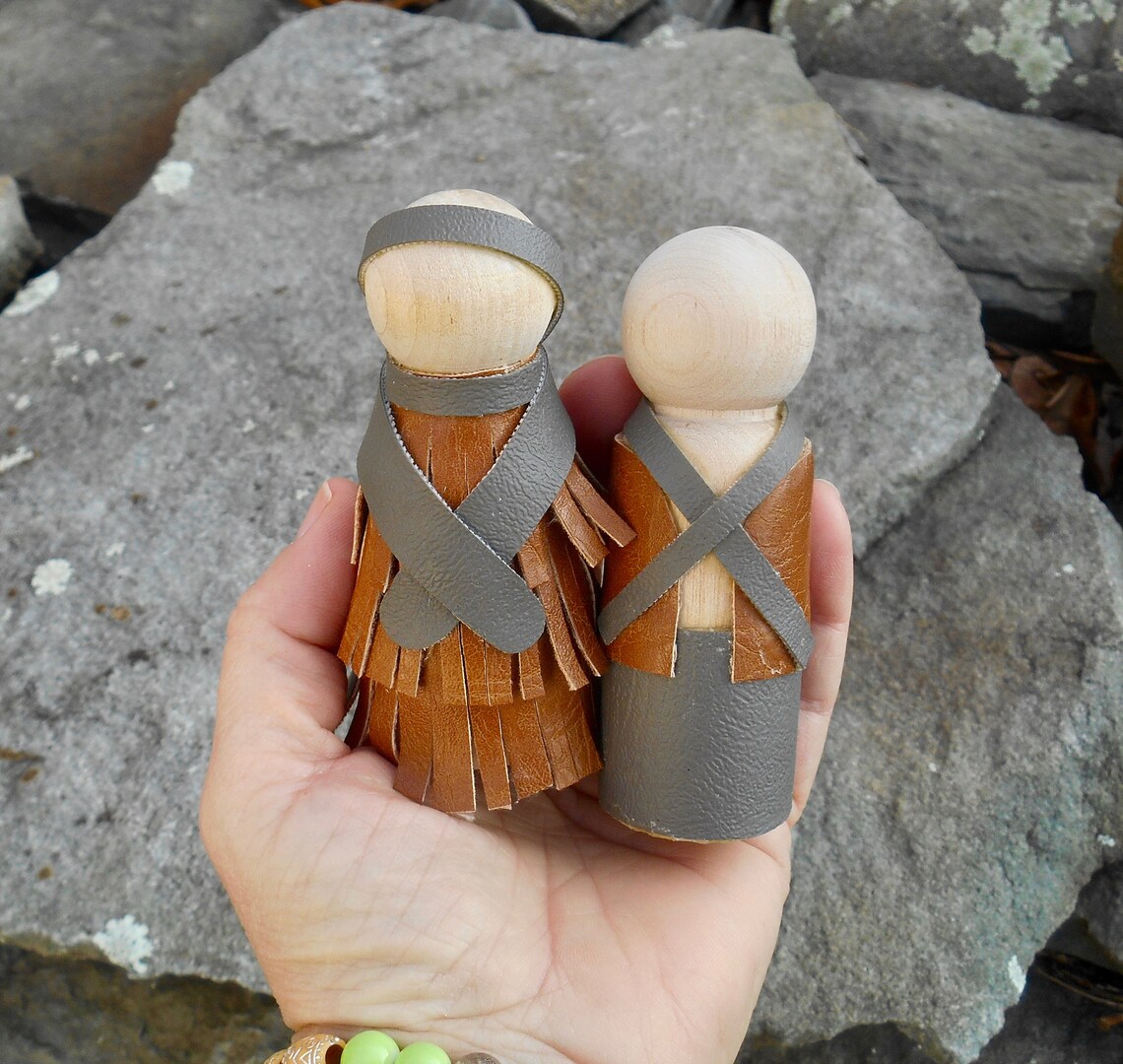 Native American Peg Doll Blank Pegs Faceless Peg Dolls | Etsy