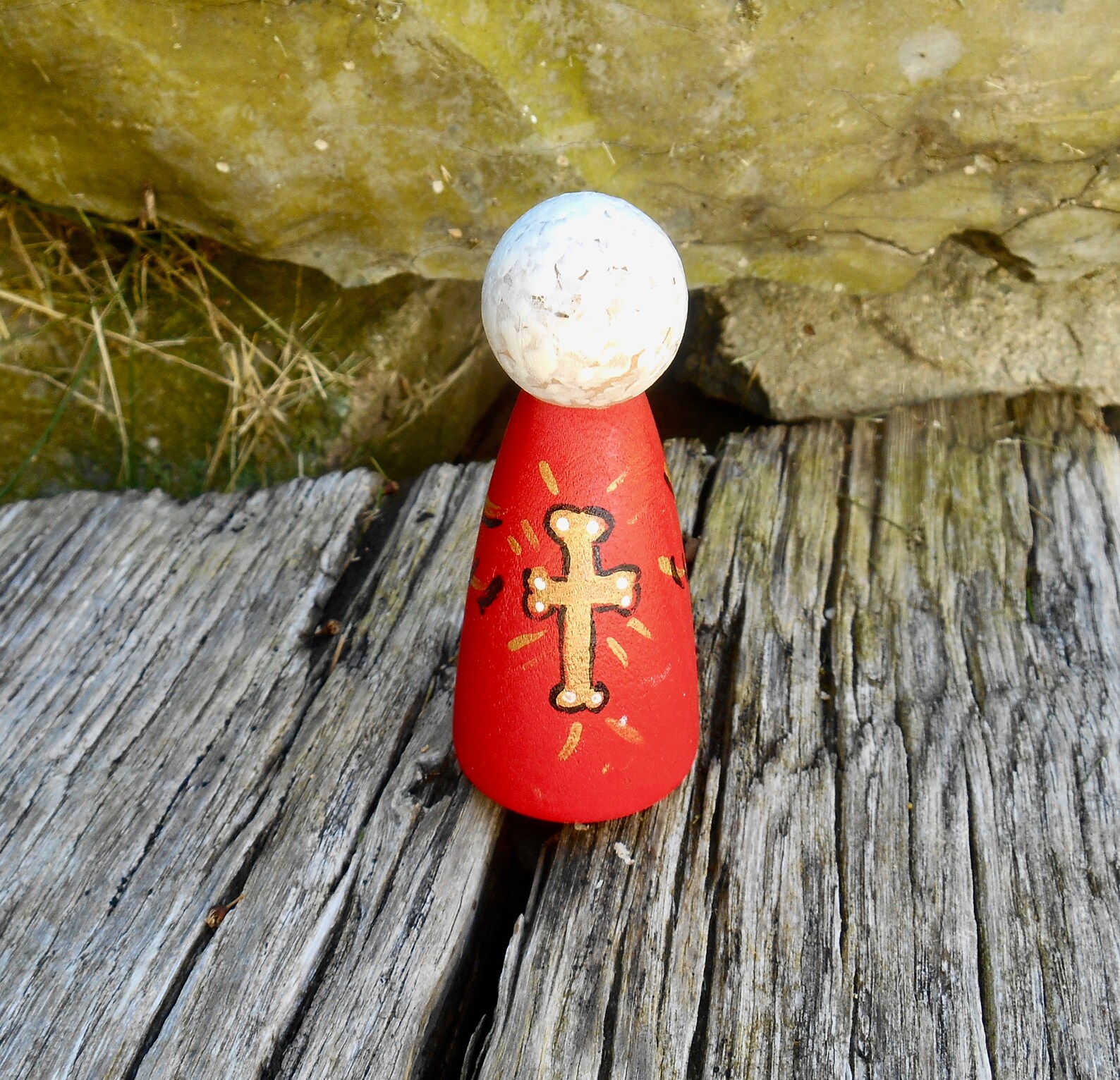 Saint Nicholas Peg Doll Santa Miniature Saint Nicholas - Etsy