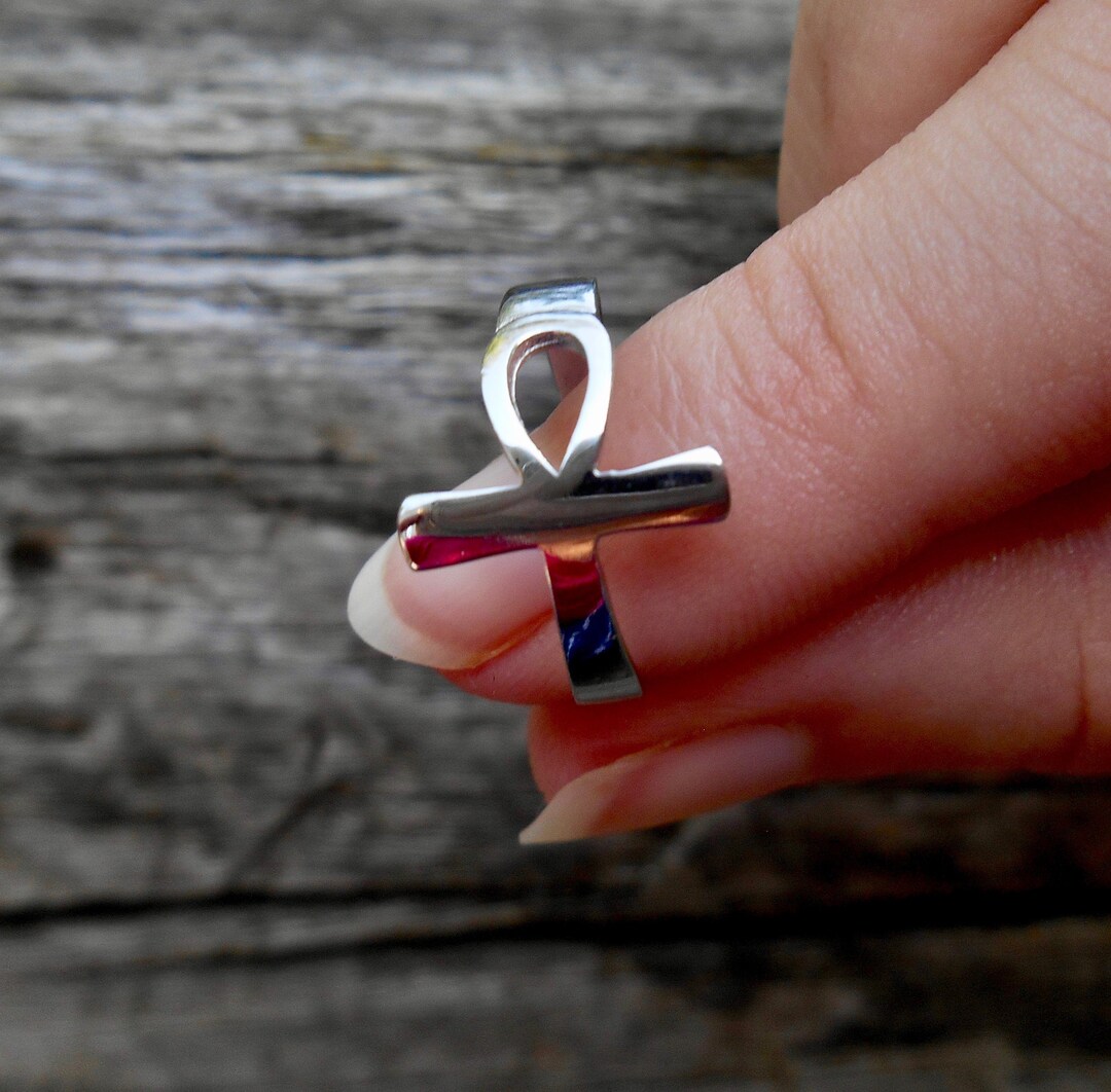 Cross Purity Ring, Sterling Silver Purity Ring, Promise Ring, Sterling ...