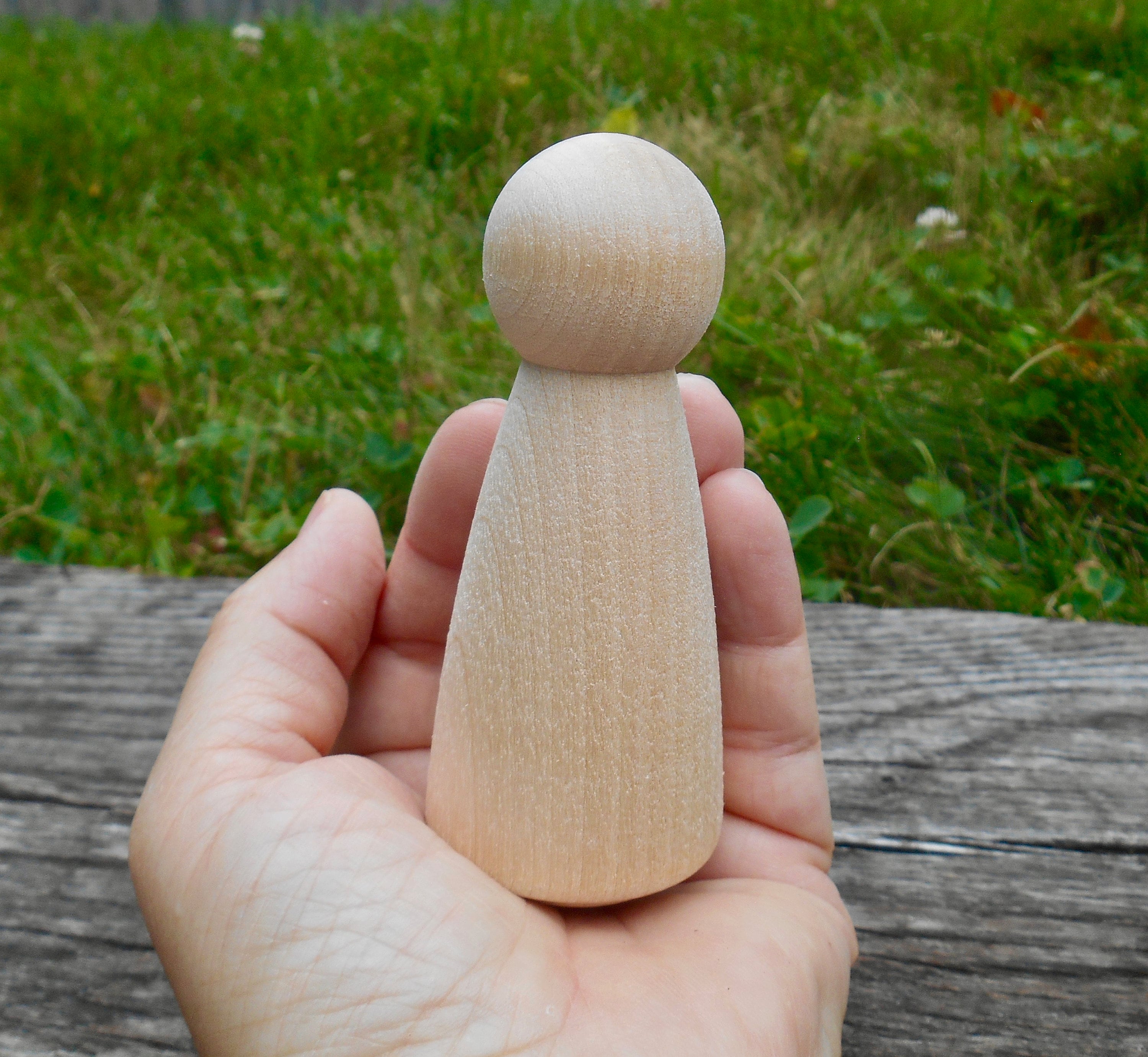Angel Peg Dolls, Woman Peg Doll, (6) Unfinished Pegs, Large Girl Peg ...