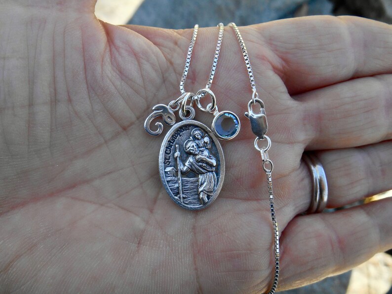 SAINT CHRISTOPHER Necklace/St. Christopher Necklace/Catholic | Etsy