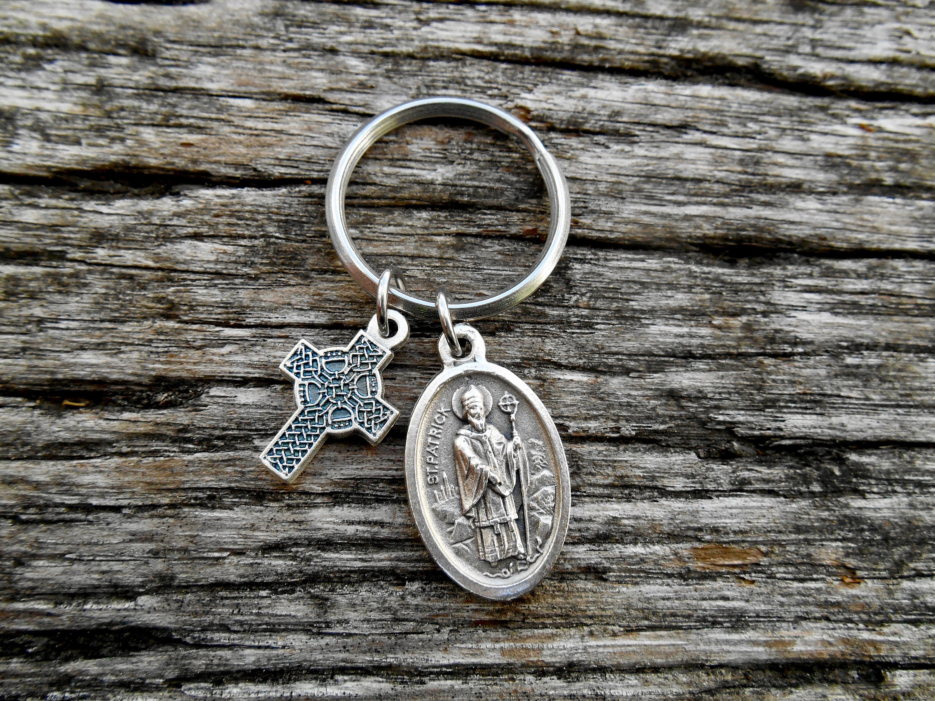 St Patrick/ St Bridget Key Chain Key Fob Saint Patrick | Etsy