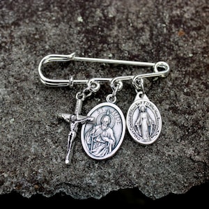 St Jude Pin- Backpack- Lab Coat- Pram- Stroller- Cradle- Car Seat Pin ...