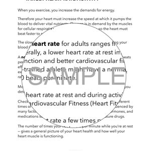 Heart Rate Fitness Lab, Exercise Log, Cardiovascular Fitness, Fitness ...