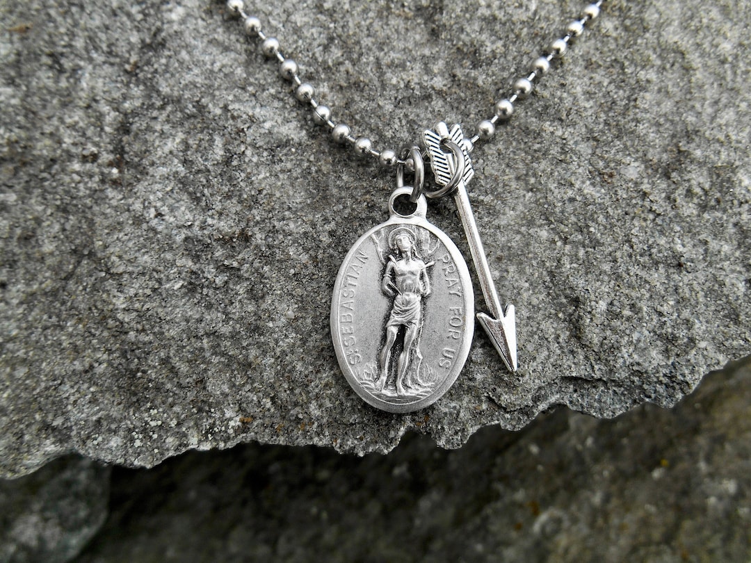 Saint Sebastian, Arrow Charm, Catholic Boys, Confirmation, Archer Gift ...