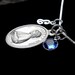 SAINT ELIZABETH ANN Seton Necklace - Personalized Initial, Birthstone ...
