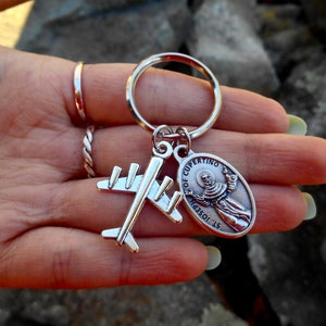 St Joseph of Cupertino Key Ring- Key Fob- Saint Joseph, Patron of ...