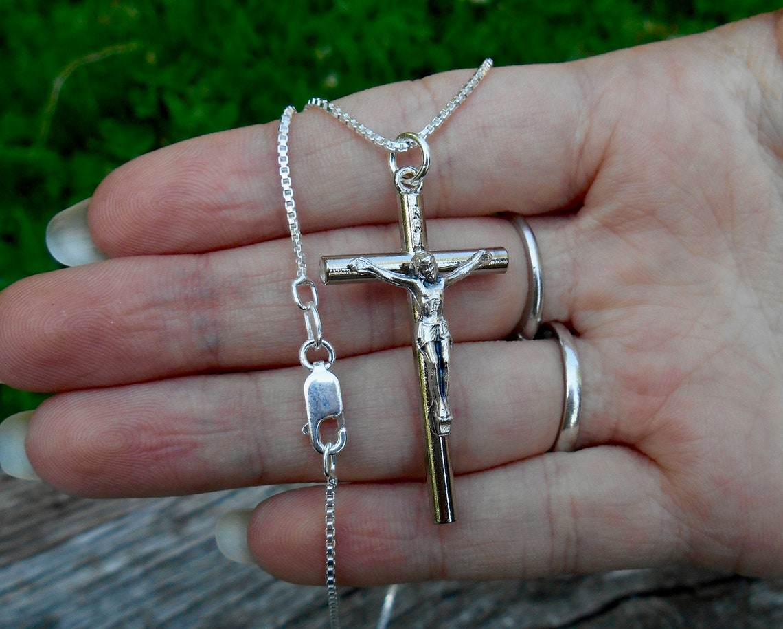 Crucifix 1.5 Inch Personalized Large 1.5 Inch Cross | Etsy