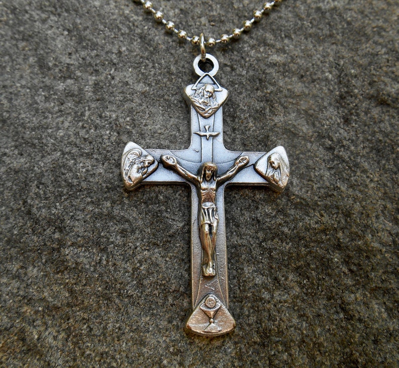 2.0 Inch 4 Way Crucifix Catholic Mens/boys Cross Men Cross - Etsy