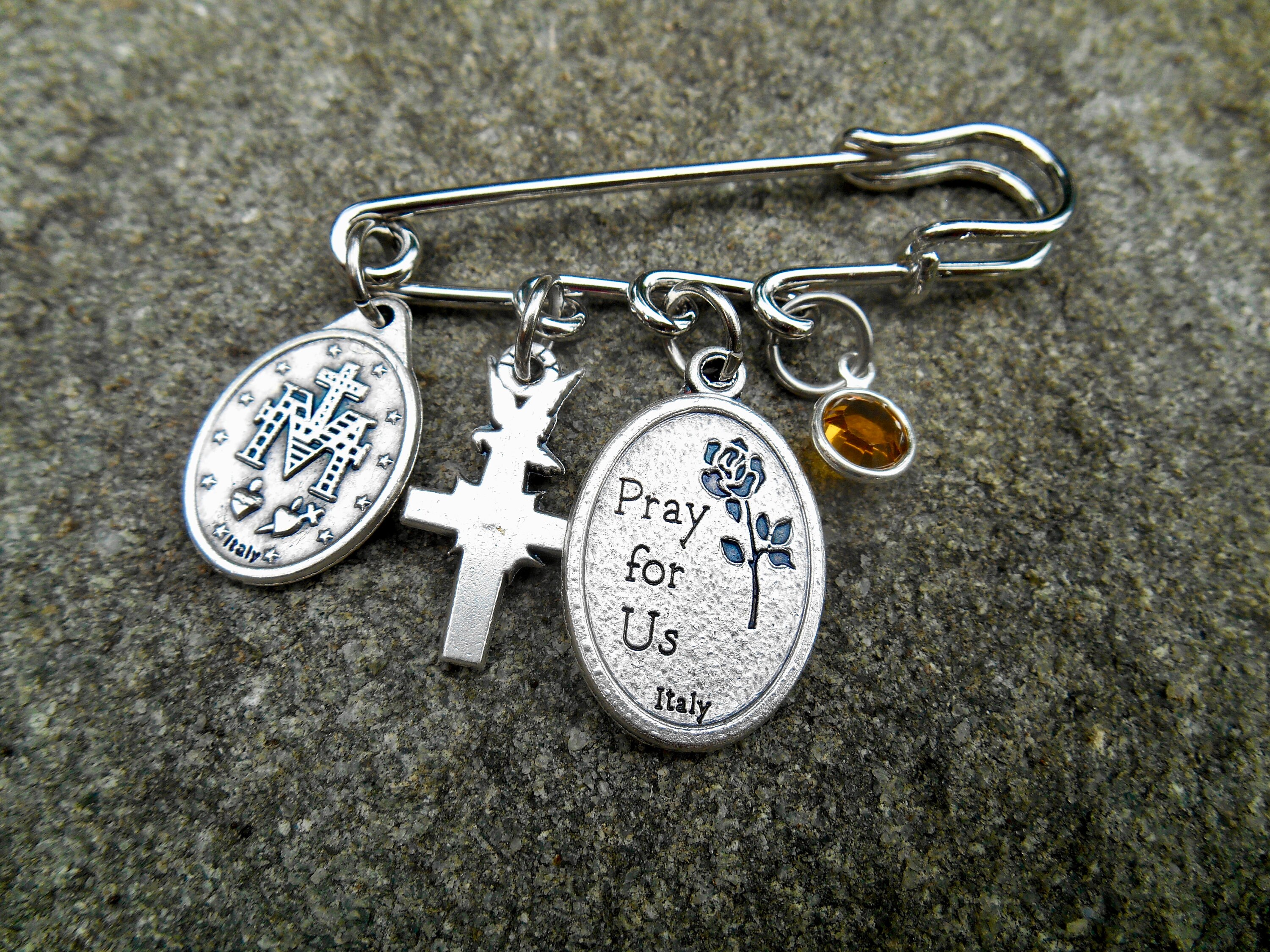 St Christopher Pin Backpack Lab Coat Pram Stroller - Etsy