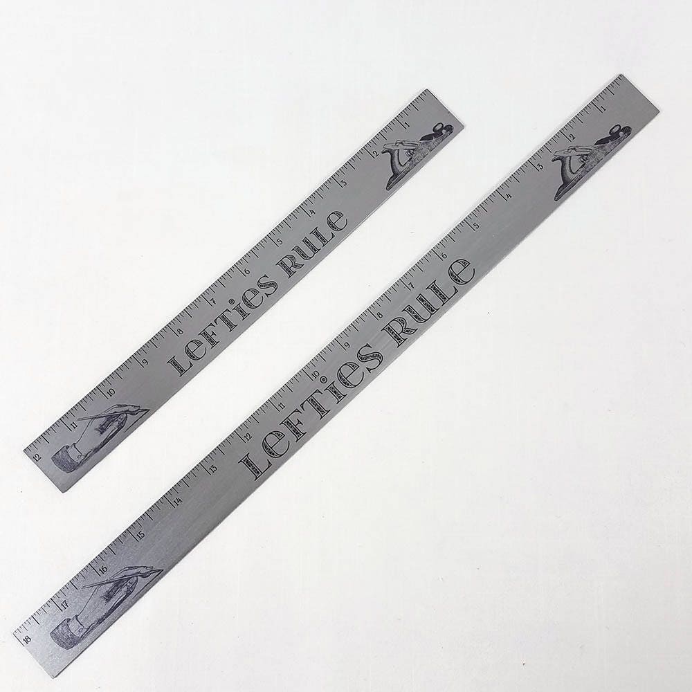 Lefties Rule Left Handed 12 or 18 Metal Ruler - Etsy