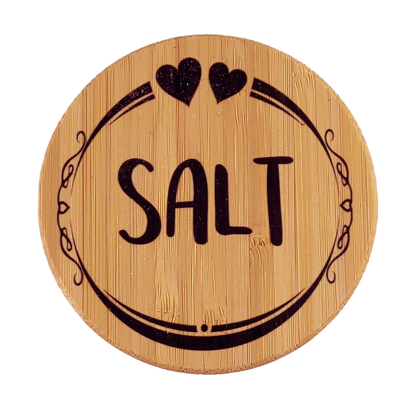 You Are the Salt of the Earth - Round Bamboo Salt Box With Swivel Lid ...