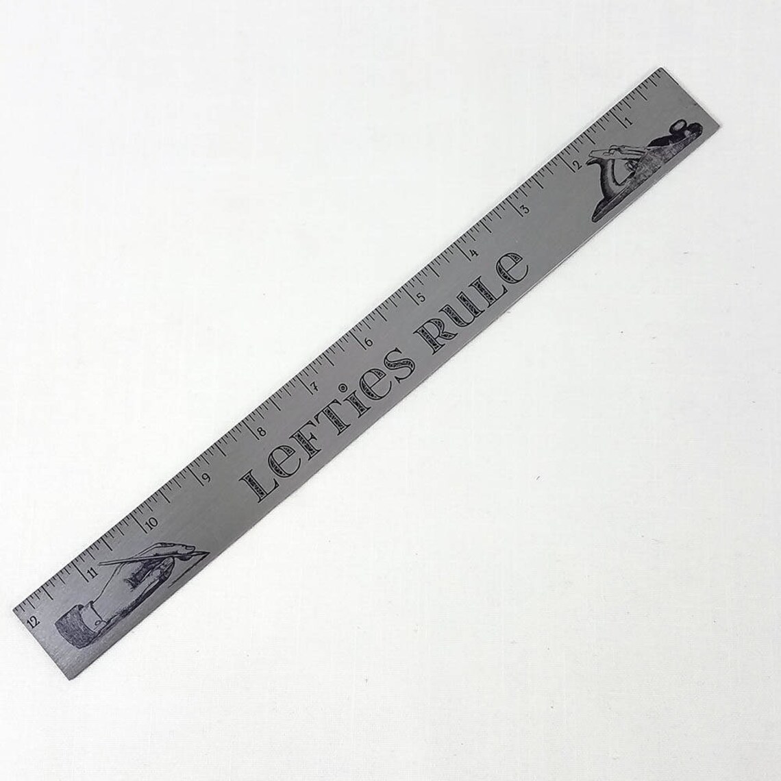 Lefties Rule Left Handed 12 or 18 Metal Ruler - Etsy