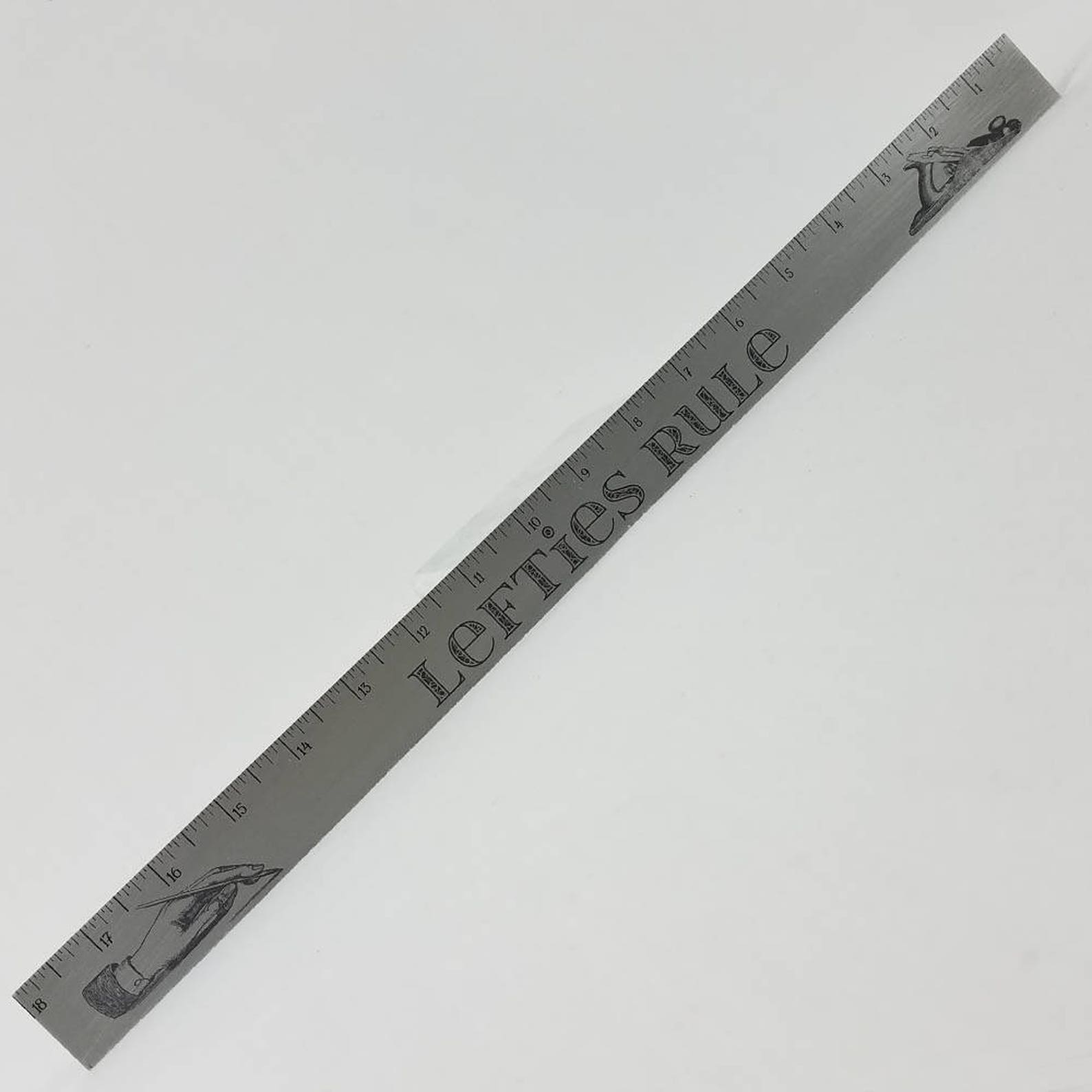 Lefties Rule Left Handed 12 or 18 Metal Ruler - Etsy