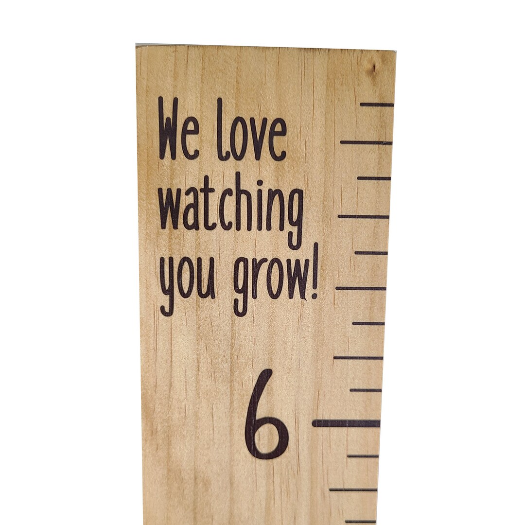 Growth Chart We Love Watching You Grow 3.5 X 60 - Etsy