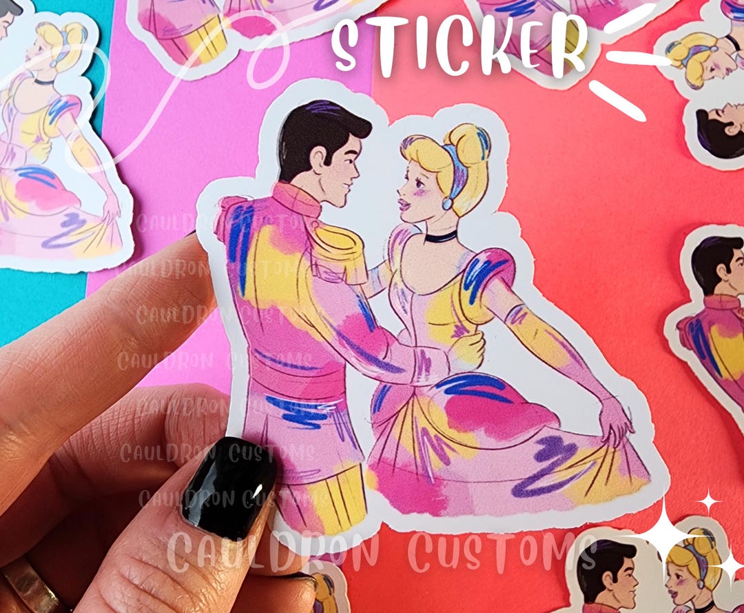 Pink Classic Couple Gloss Sticker | Water Bottle Sticker | Planner ...