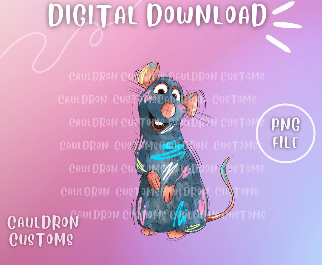 Chef Rat 3 PNG Set Digital Download | Digital Art | PNG File | Art ...