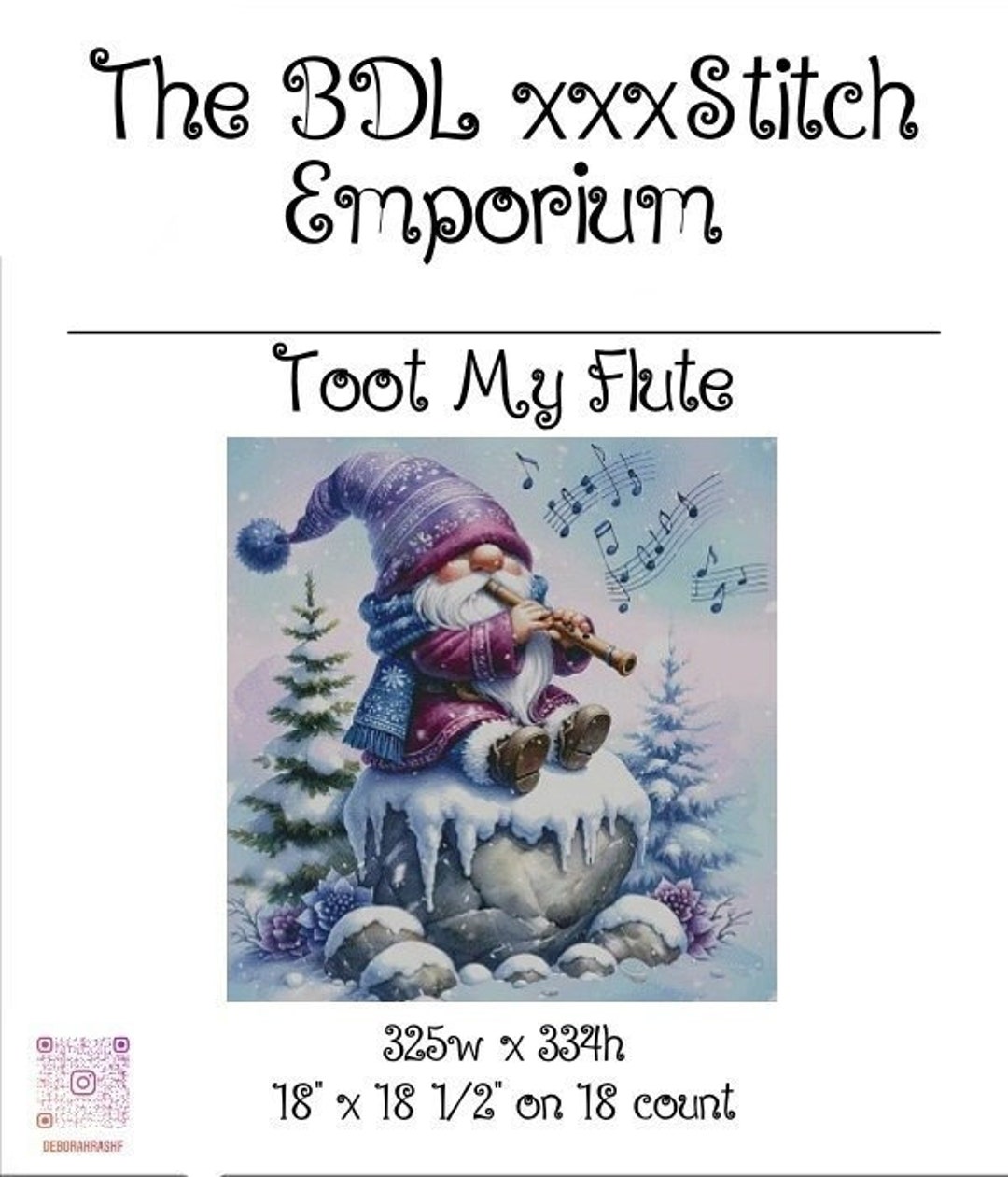 Toot My Flute Cross Stitch Pattern Original Artwork by Josh C. - Etsy