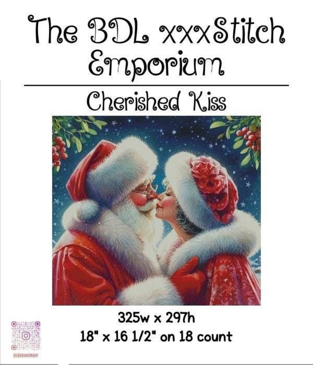 Cherished Kiss ~ Exclusive Cross Stitch Pattern ~ Original Artwork From ...