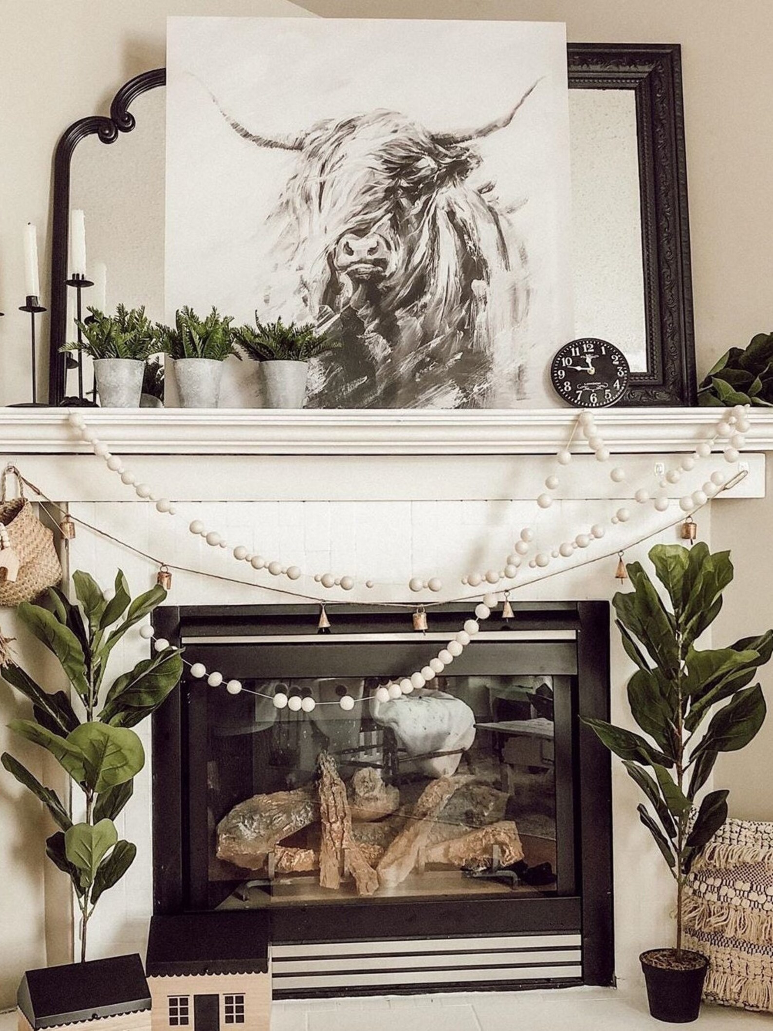 Snowball Felt Ball Garland - Etsy