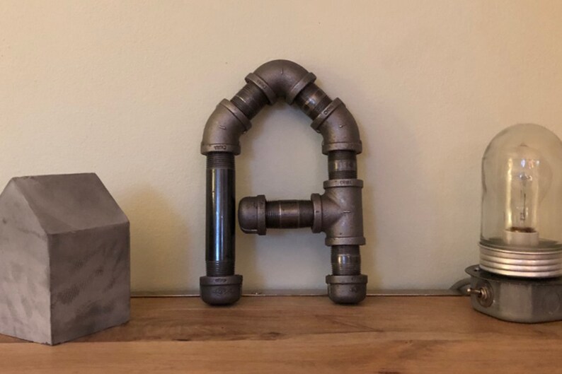Large Black Pipe Alphabet Series 11 Tall Capital Letter - Etsy