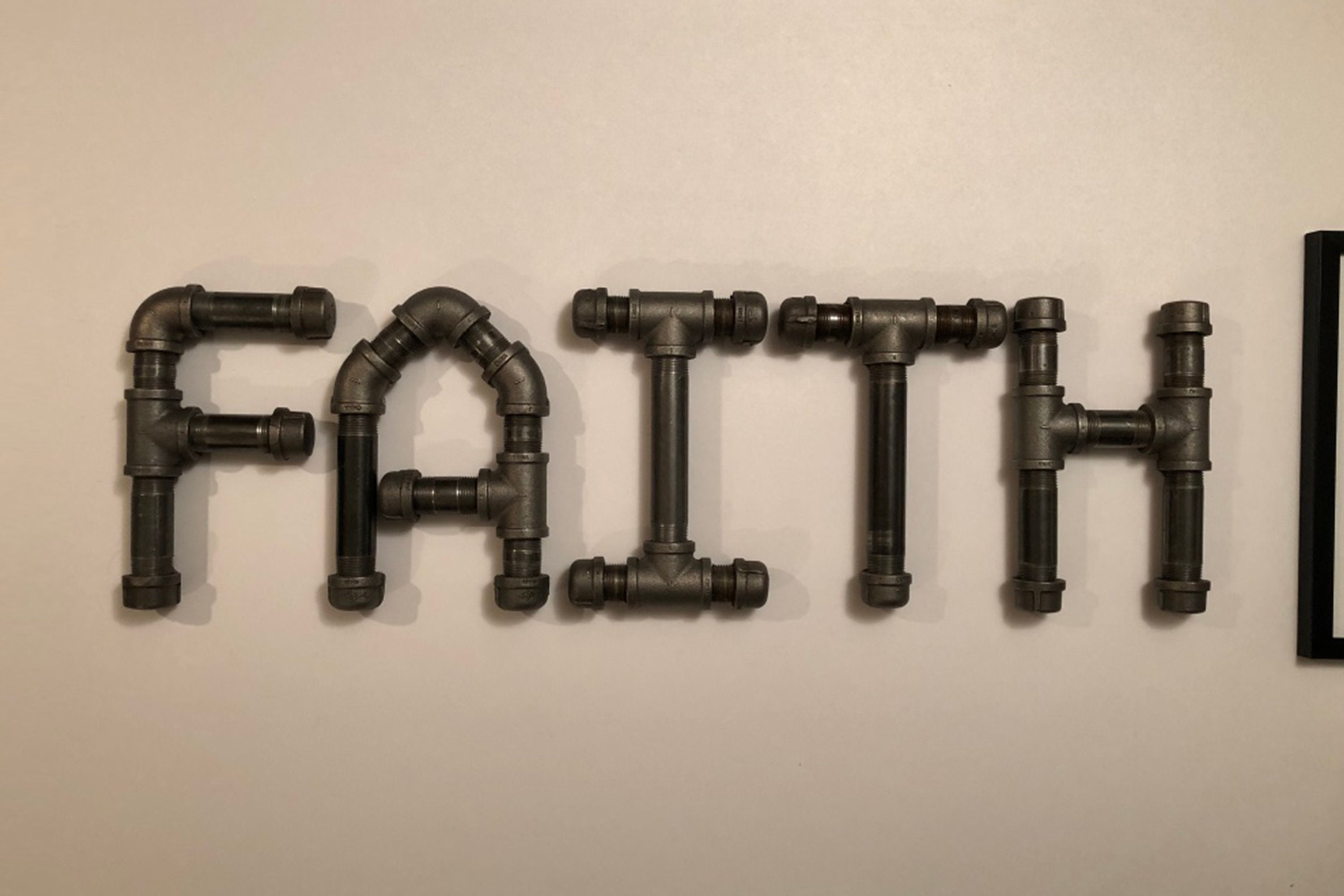 Large Black Pipe Alphabet Series 11 Tall Capital Letter - Etsy