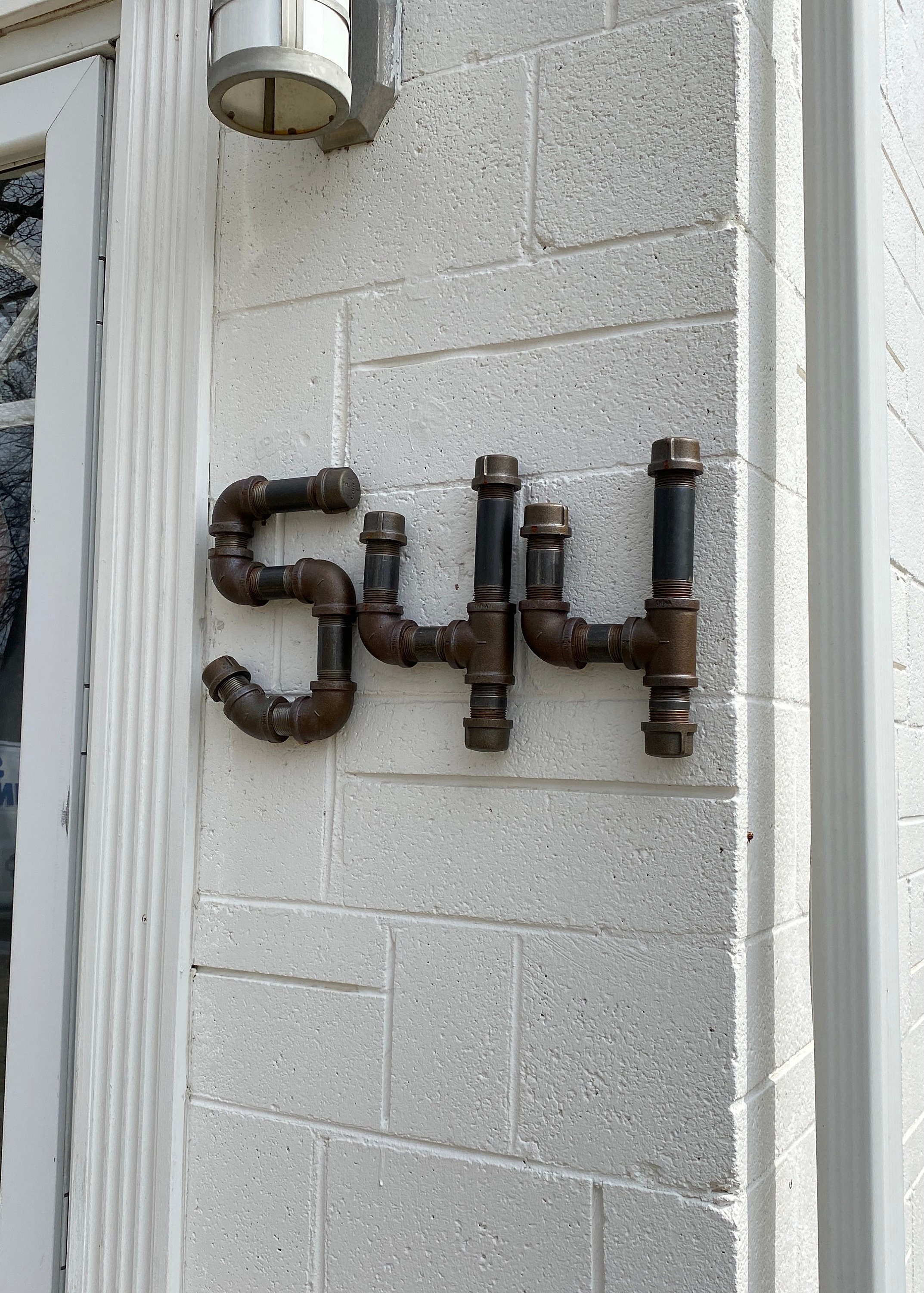 Large Black Pipe Number Series 11 Tall - Etsy