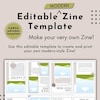 Editable Zine Template With Canva, Foldable 8 Page Zine, Done for You ...