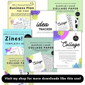 Editable Modern Zine Template With Canva, 8-page Zine, Zine-making for ...
