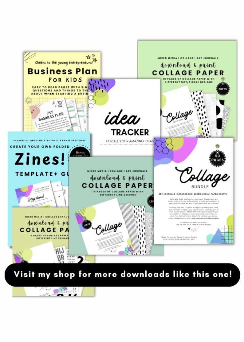 Editable Modern Zine Template With Canva, 8-page Zine, Zine-making for ...