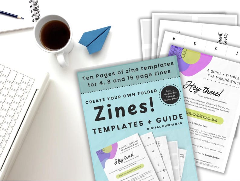 Done for You Zine Template Download, Folded Art Zine Making ...