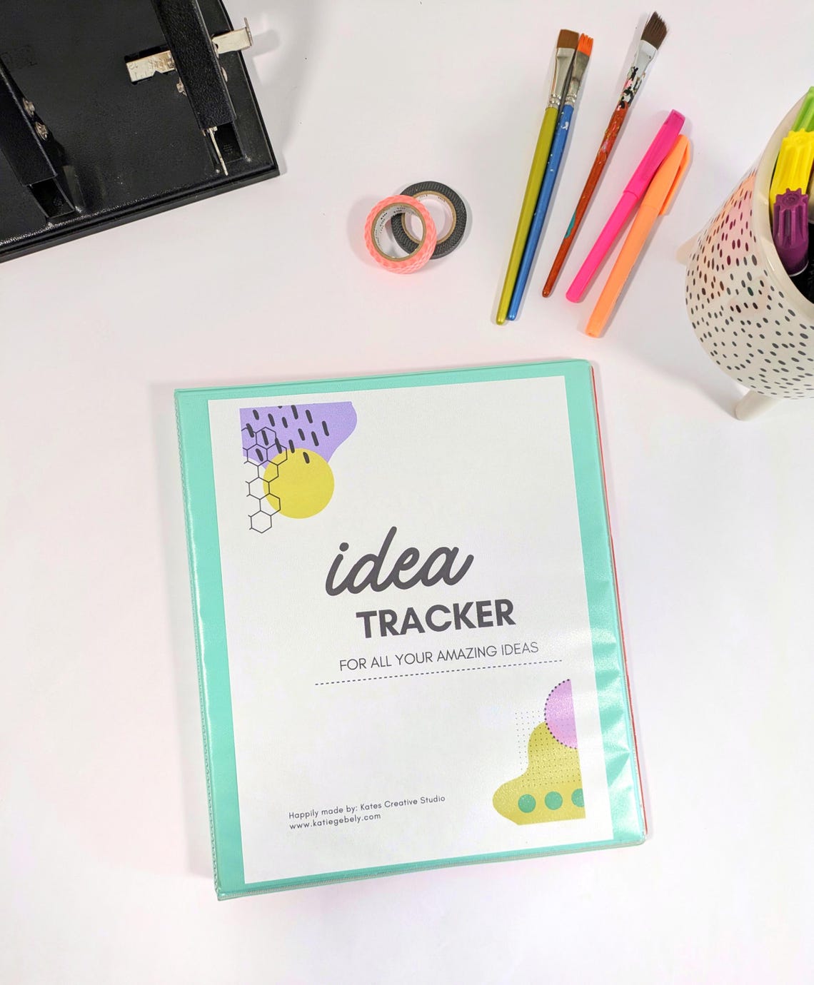 Idea Tracker, Organizer for Creatives, Artist Minimal Worksheets ...