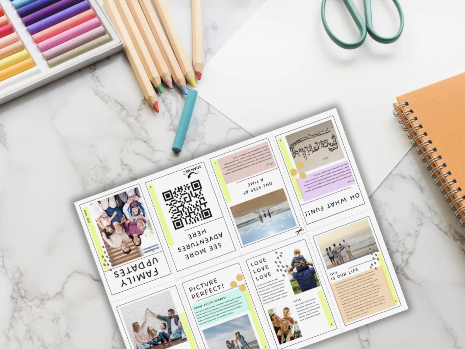 Colorful Modern Zine Template: 8-page Art Booklet (digital Download PDF ...