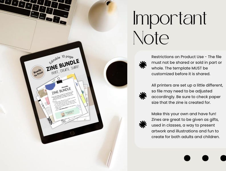 A4 Zine Template Bundle: 8-page Mini Zine Layouts (digital Download PDF ...