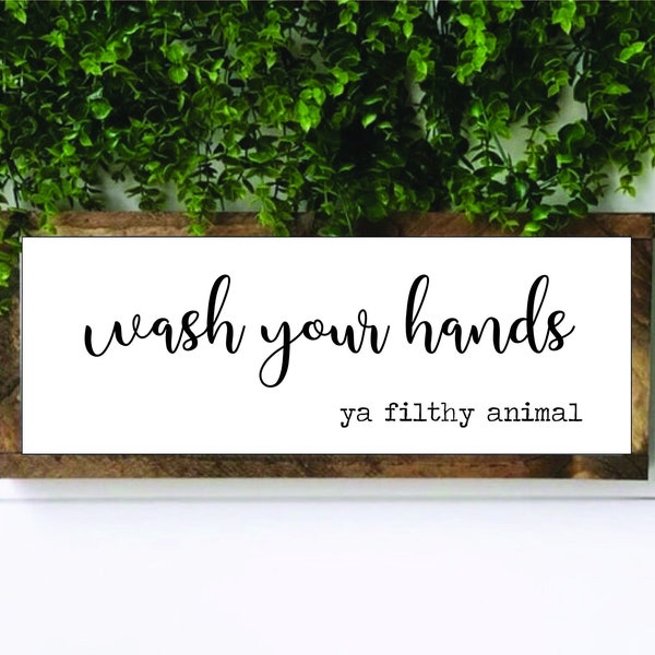 Wash Your Hands Ya Filthy Animal Christmas - Etsy