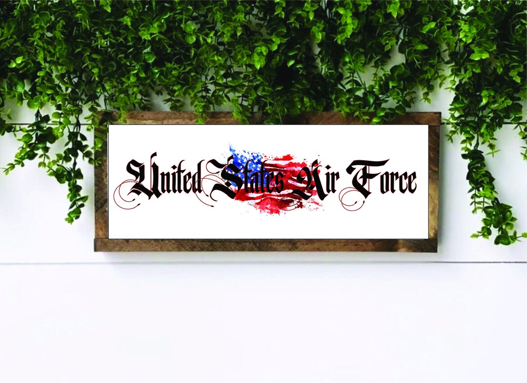 United States Air Force Navy Army Military Sign Farmhouse Mantle Man ...
