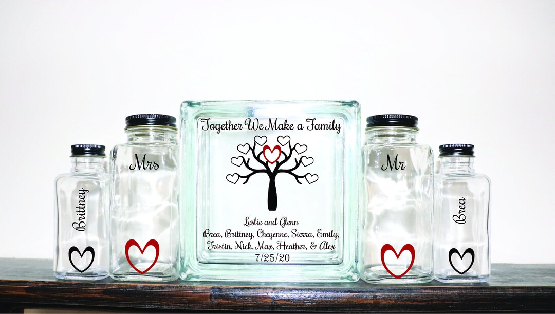 Wedding Unity Sand Ceremony Set Blended Family Together We - Etsy