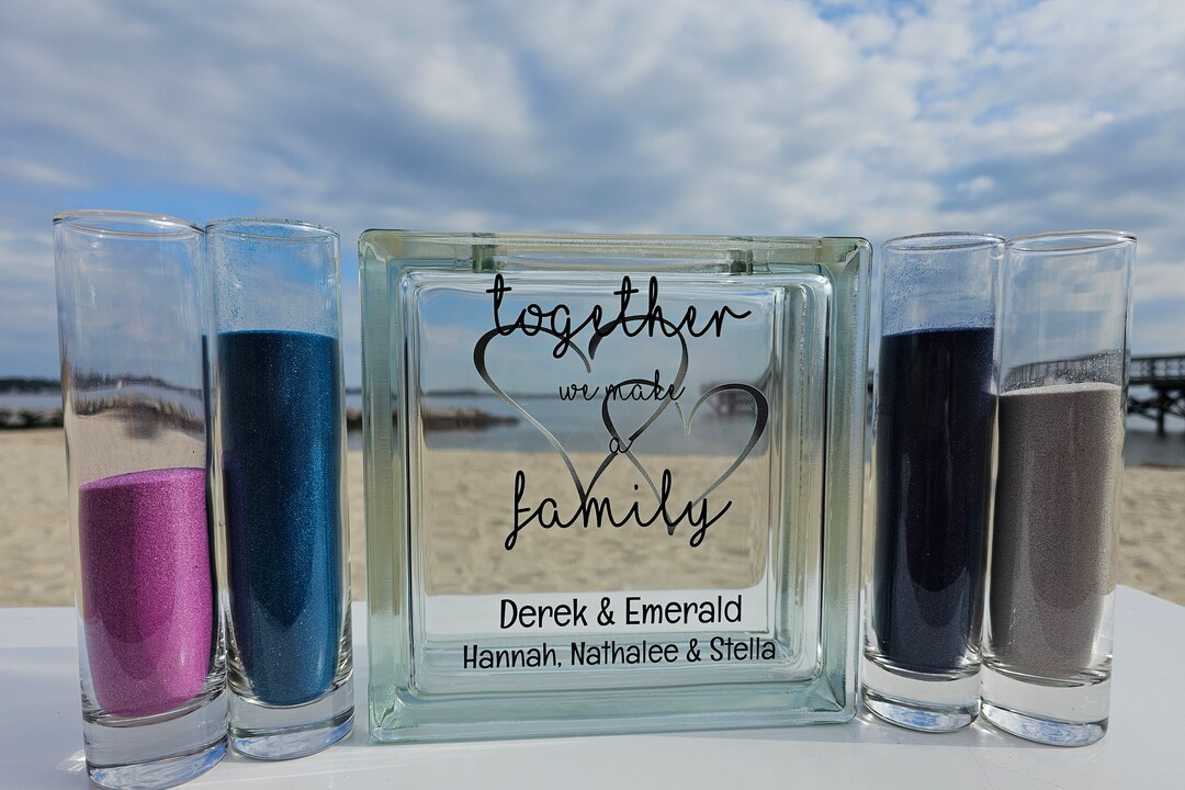 Wedding Unity Sand Ceremony Set Blended Family Together We Make a ...