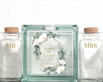 Unity Sand Ceremony Set, Unity Wedding Kit, Rustic Unity Set, Mason Jar ...