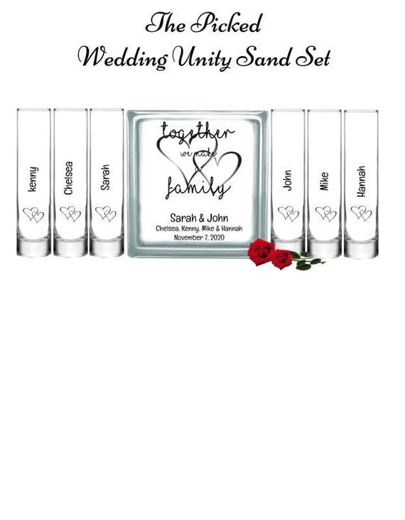 Wedding Unity Sand Ceremony Set Blended Family Together We - Etsy