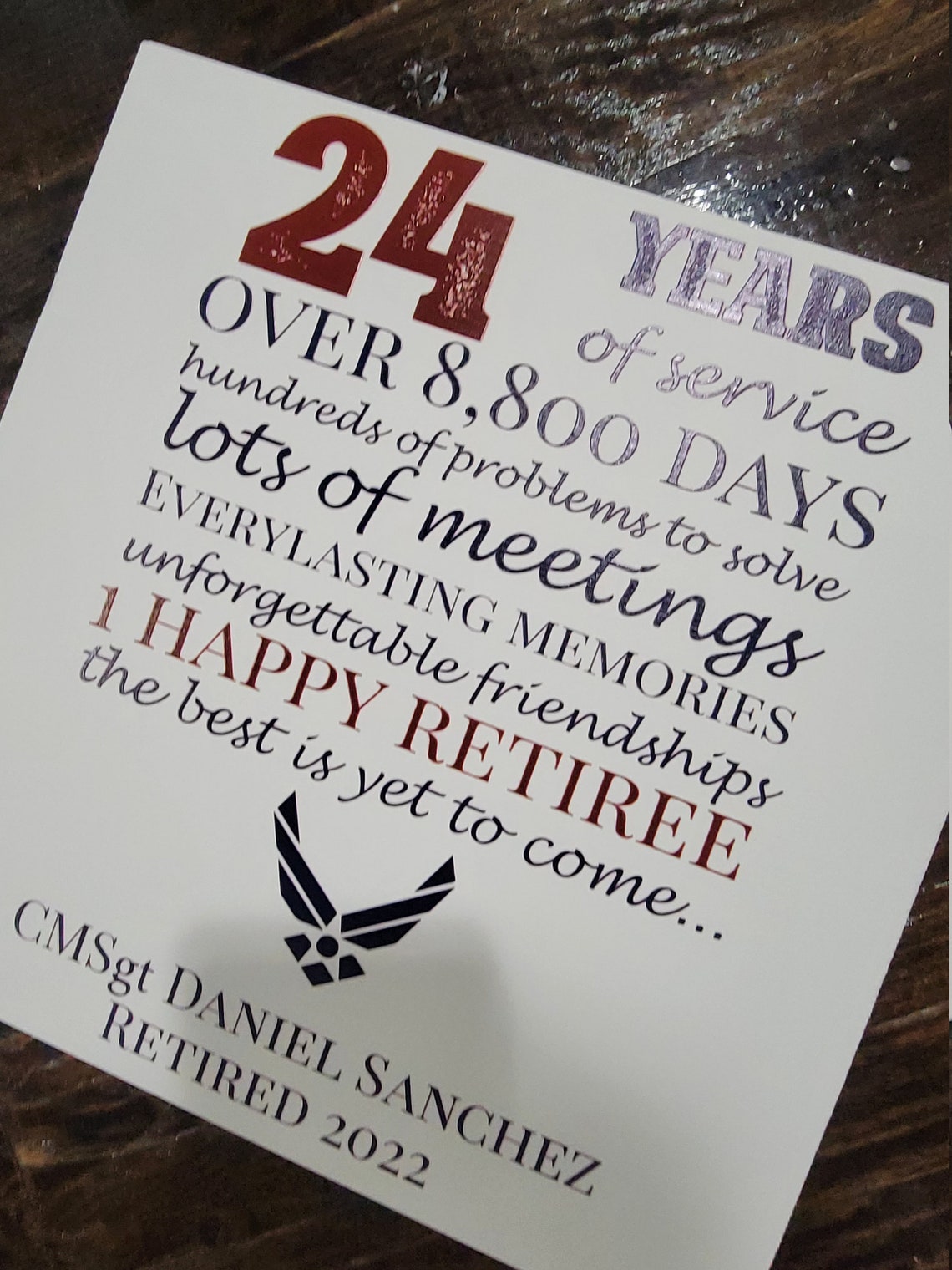 Military Retired Gift Gift for Her Gift for Him - Etsy