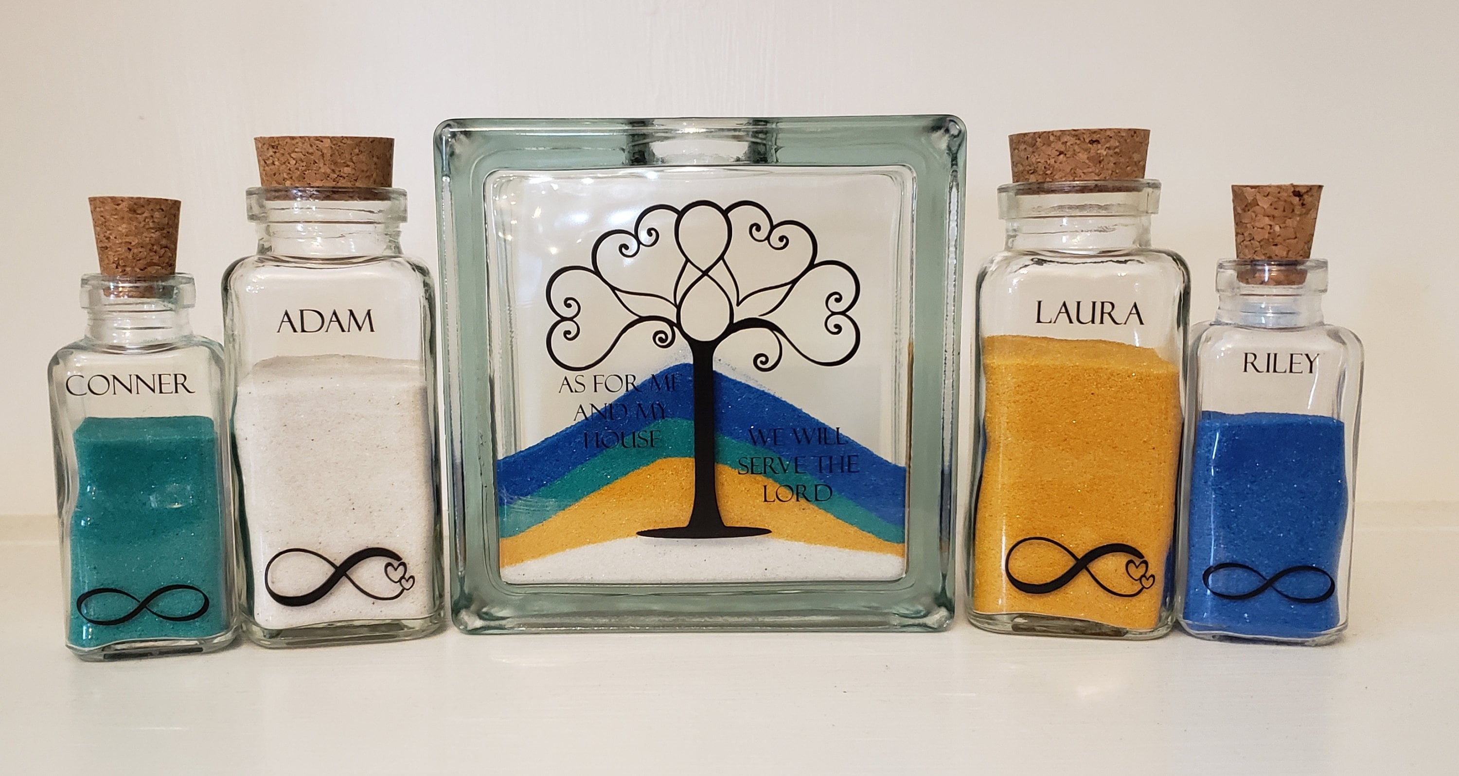 Wedding Unity Sand Ceremony Set Blended Family as for Me and - Etsy