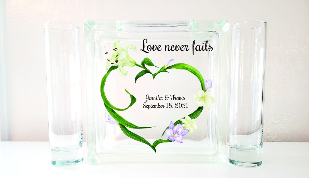 Love Never Fails Unity Sand Ceremony Set Tpuwus311 Etsy